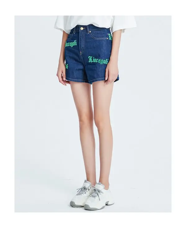 LIUREGALI High Waist Denim Shorts