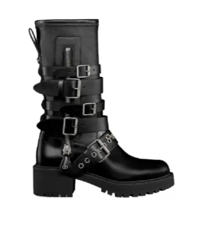 Dior Buckled Zip Boots