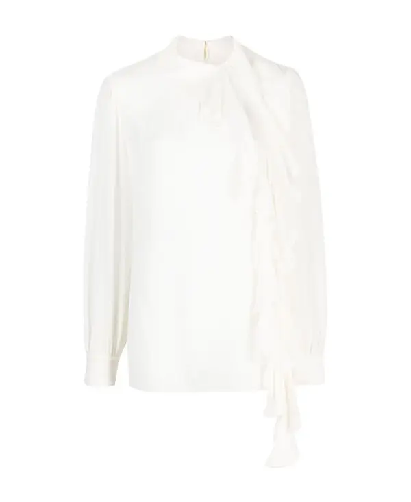 Dolce & Gabbana Ruched Georgette Blouse