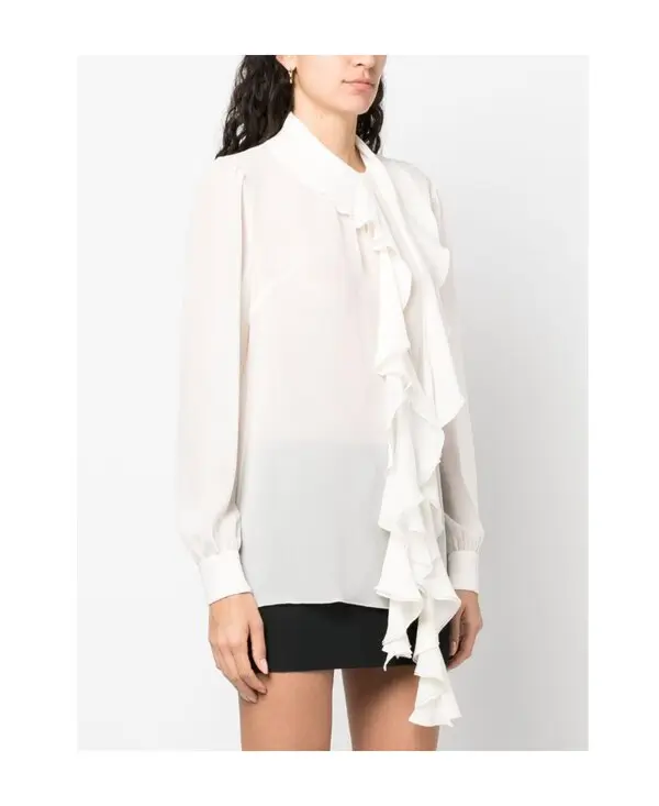 Dolce & Gabbana Ruched Georgette Blouse