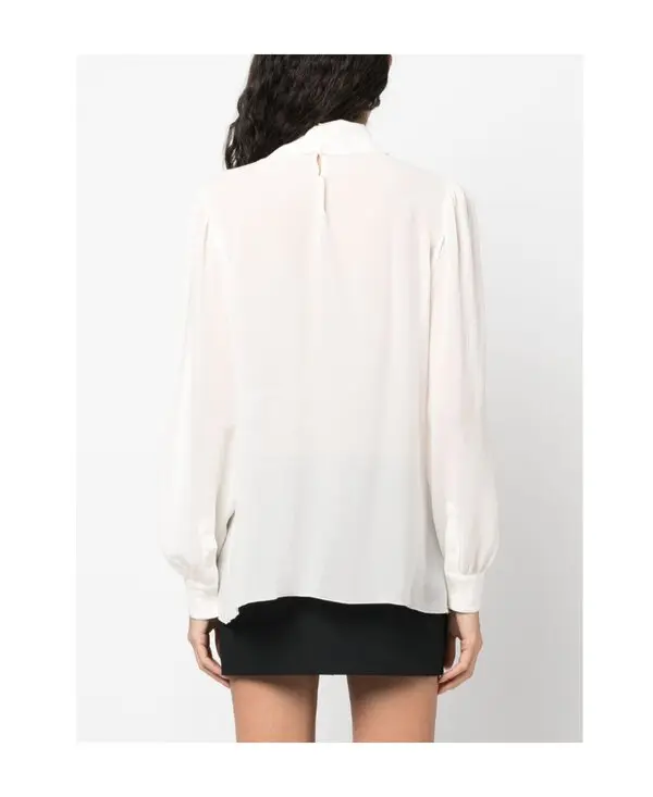 Dolce & Gabbana Ruched Georgette Blouse