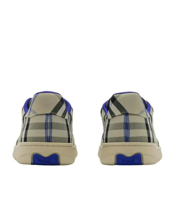 Burberry Checked Lace-up Sneakers - Check Lichen