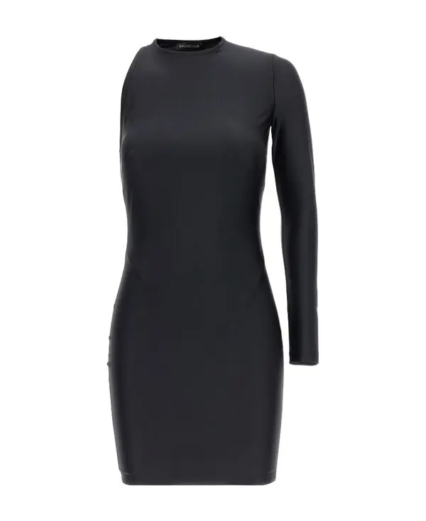 Balenciaga One-shoulder Mini Dress With Back Cut-out