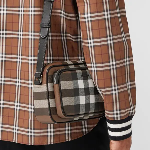 Burberry Bio-based Checked Crossbody Bag