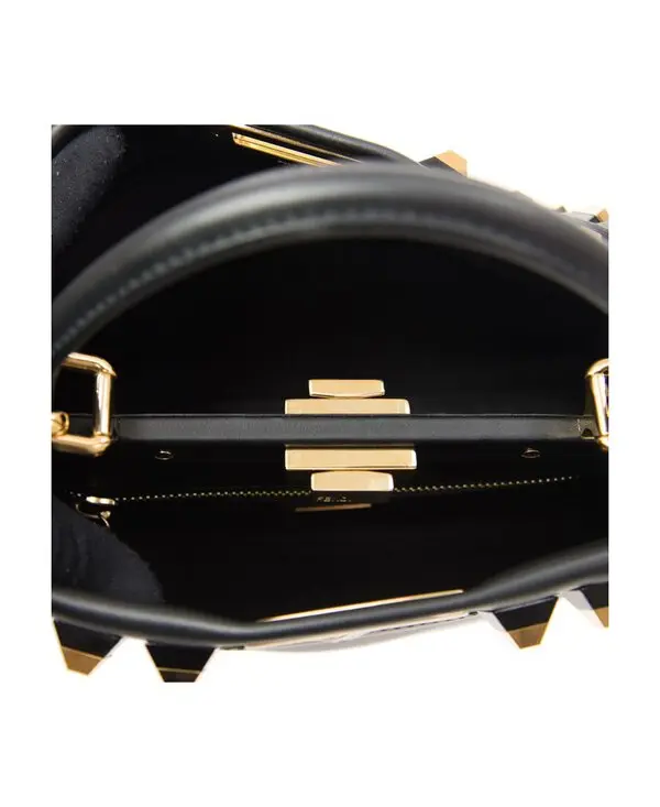 Fendi Logo Twist Lock Shoulder Bag