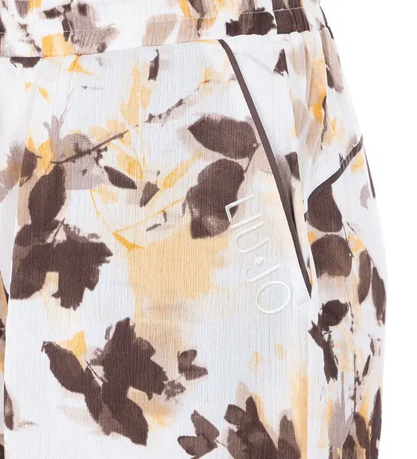 Liu Jo Drawstring Wide Leg Trousers - White