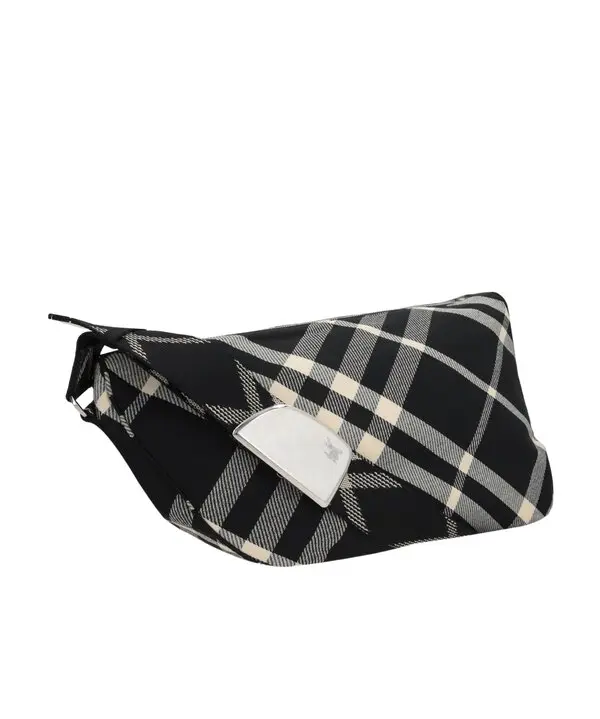 Burberry Shield Check-jacquard Messenger Bag
