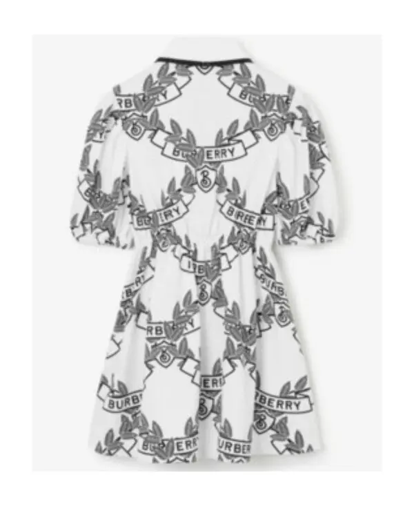 Burberry Crest-print Cotton Dress