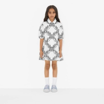 Burberry Crest-print Cotton Dress