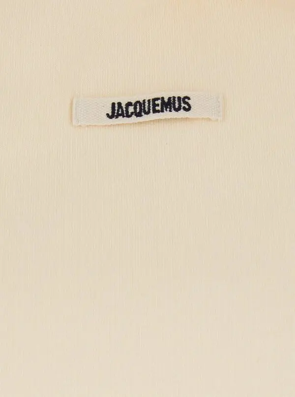 Jacquemus The Gros Grain Drawstring Hoodie - Light Beige
