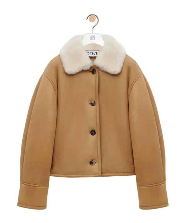 Loewe Shearling Jacket - Camel