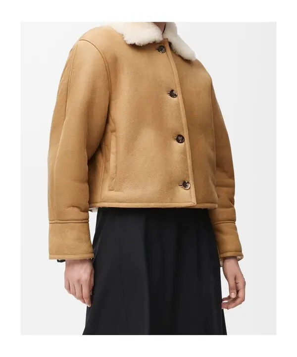 Loewe Shearling Jacket - Camel