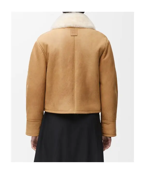 Loewe Shearling Jacket - Camel