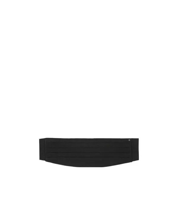 Gucci Silk Cummerbund With Logo Detail - Black