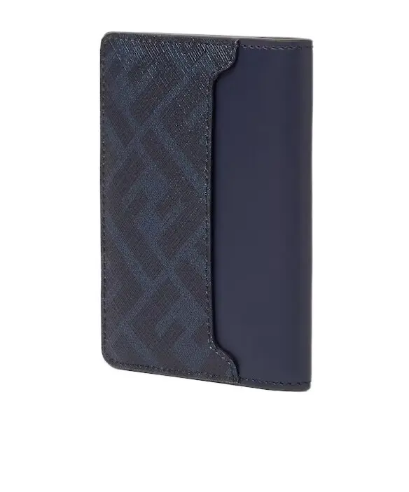 Fendi Ff Squared Card Holder - Blue
