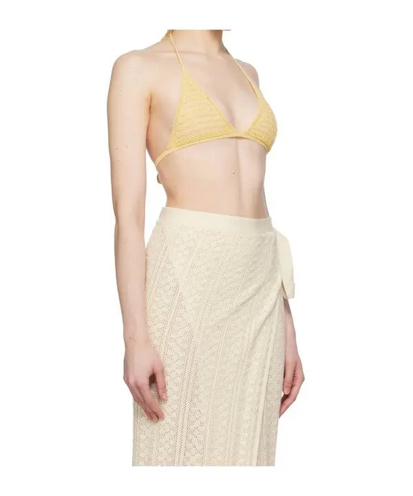 Paloma Wool Lora Open-knit Halter Top