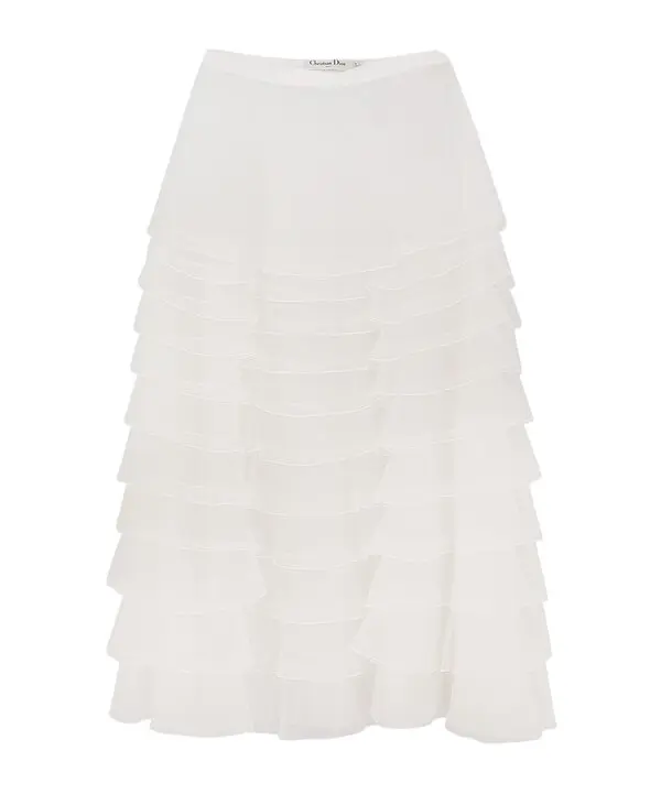 Dior Mid-length Ruffled Skirt