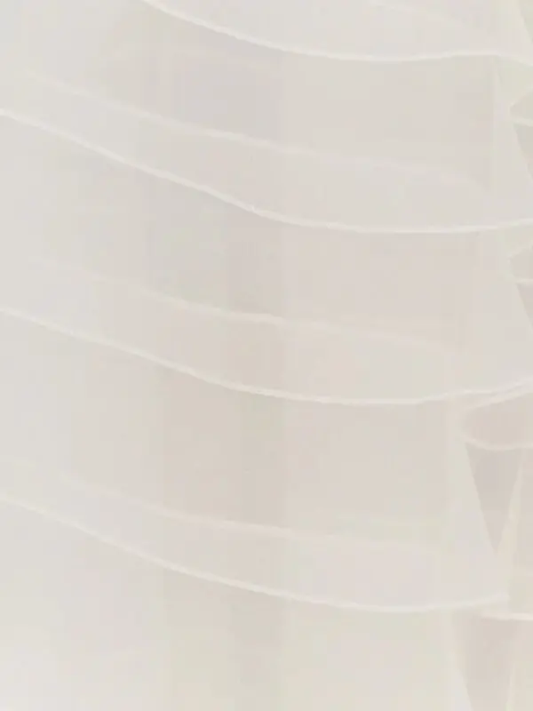 Dior Mid-length Ruffled Skirt - White
