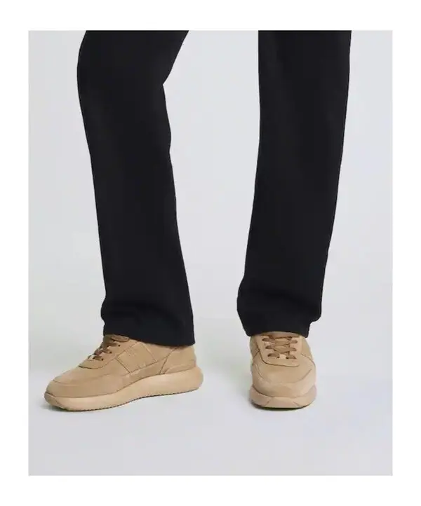 Hogan Suede Lace-up Sneakers With Nappa Leather Detailing