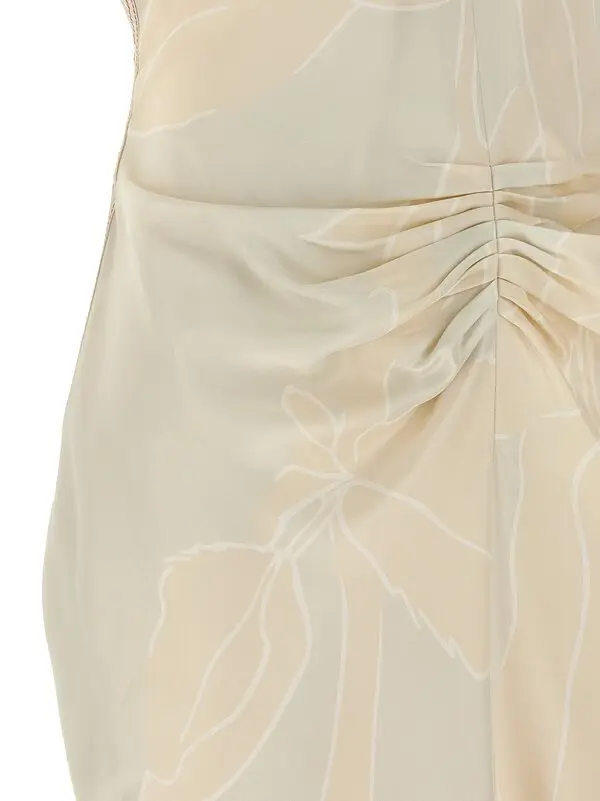 Victoria Beckham Gathered Waist Midi Dress - Multi-color