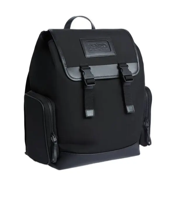 Kenzo Kommuter Flap Backpack - Black
