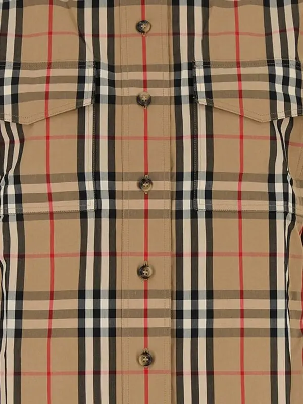 Burberry Long-sleeve Checked Shirt