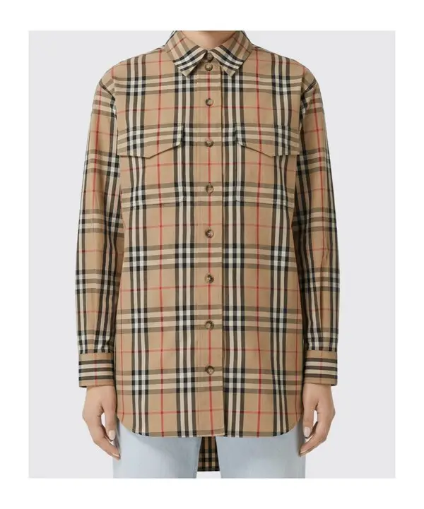 Burberry Long-sleeve Checked Shirt