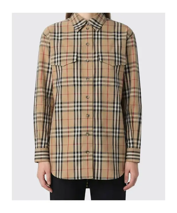 Burberry Long-sleeve Checked Shirt