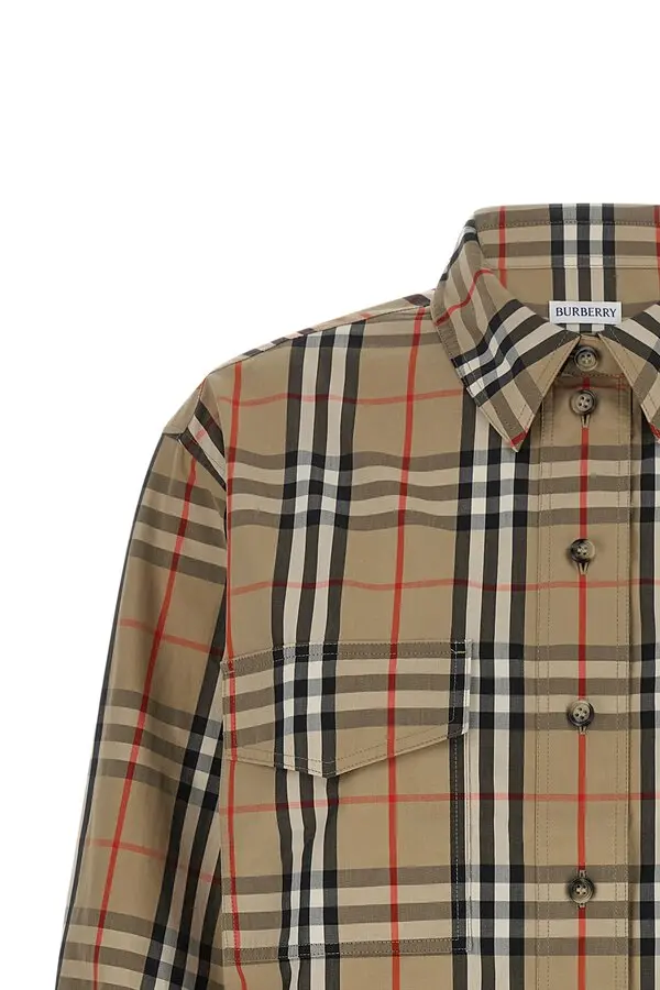 Burberry Long-sleeve Checked Shirt