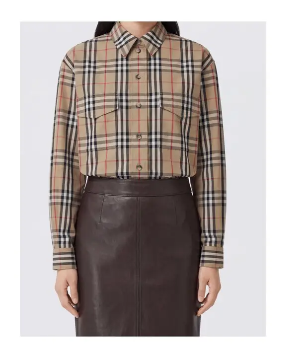Burberry Long-sleeve Checked Shirt