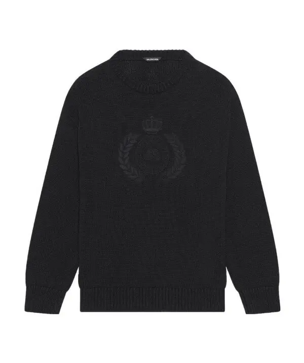 Balenciaga Bb Laurel Embroidered Crewneck Jumper