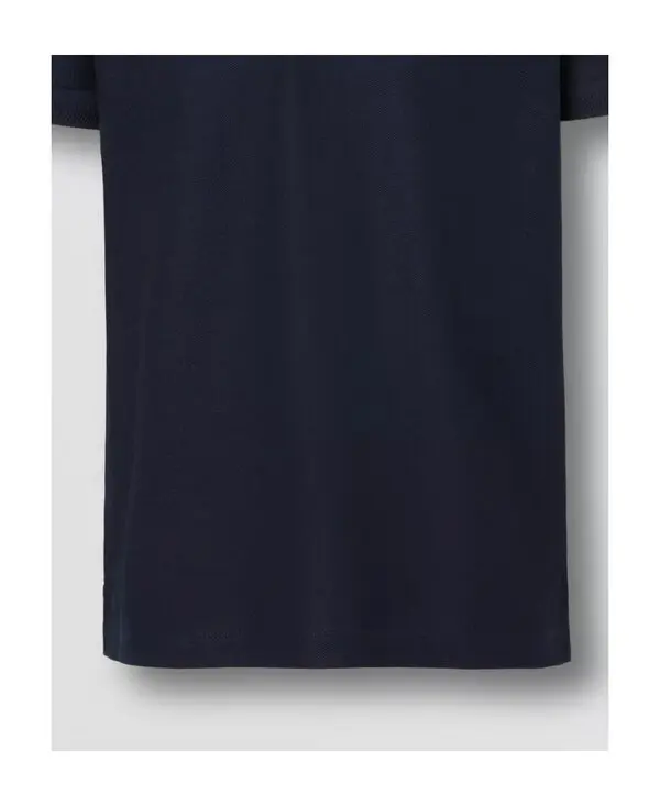 Burberry Logo Embroidered Short-sleeved Polo Shirt - Black