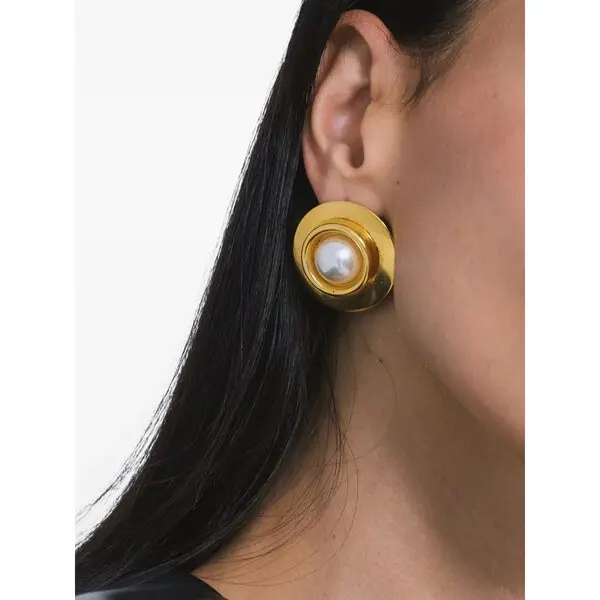 JENNIFER BEHR Alva Pearl Gold-plated Stud Earrings