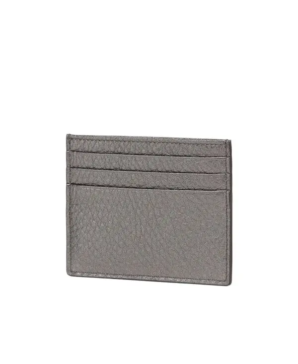 Fendi Grey Leather Card Holder