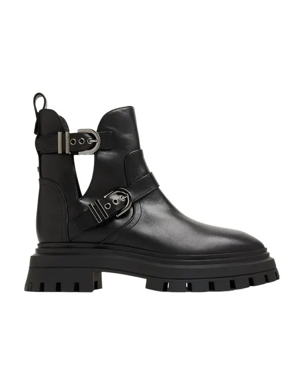 STUART WEITZMAN Maverick Bedford Moto Leather Boots