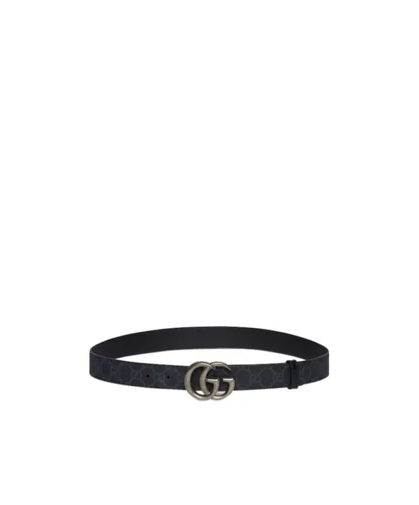 Gucci Gg Marmont Thin Belt - Black