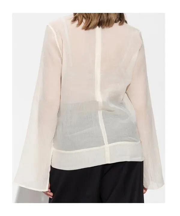 TOTEME High-neck Paneled Blouse