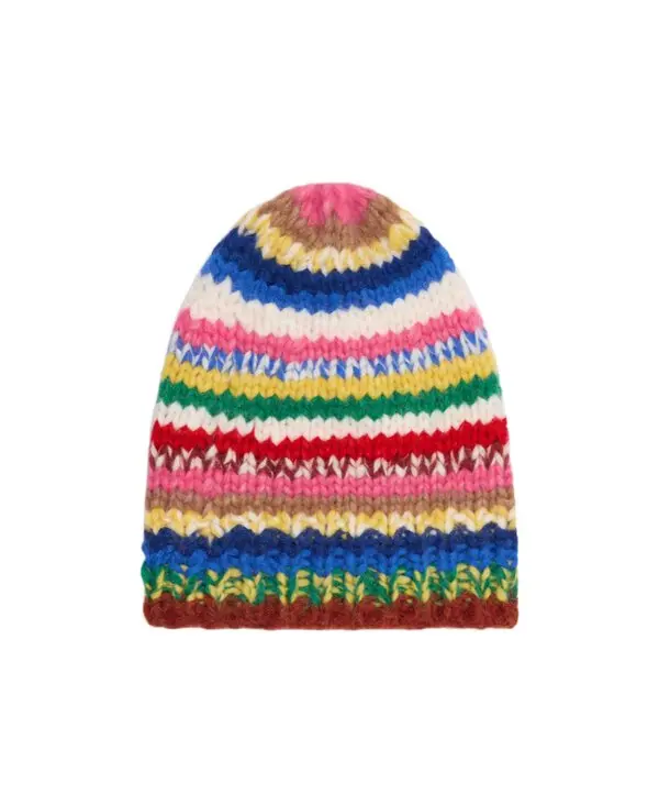 Celine Beanie In Mouline Alpaca And Wool - Multi-color