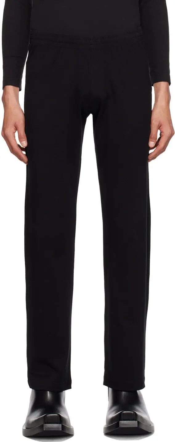 Balenciaga Elastic Waist Trousers - Black