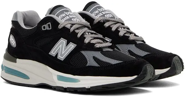 NEW BALANCE 991v2 Mesh Sneakers - Black