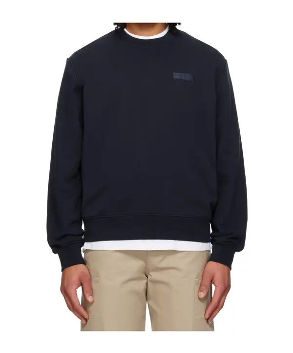 Givenchy Fleece Sweatshirt With Paris Gros Grain Detail