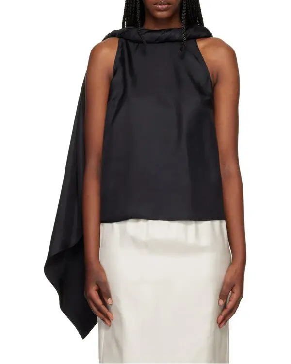 Loulou De Saison Wilma Twisted Collar Top
