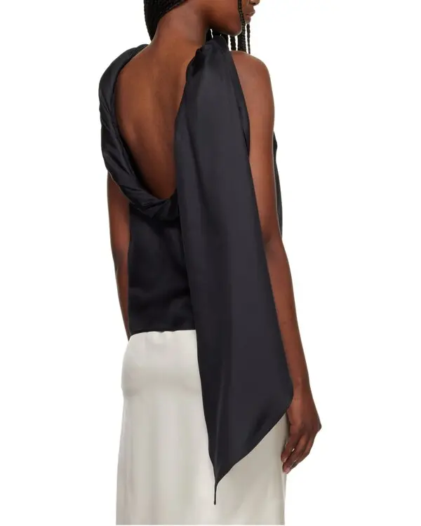 Loulou De Saison Wilma Twisted Collar Top