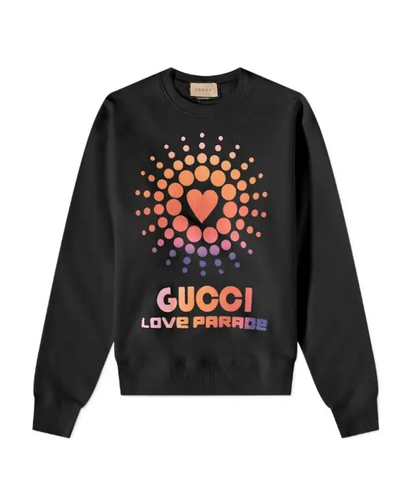 Gucci Logo Print Crewneck Sweatshirt