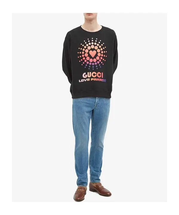 Gucci Logo Print Crewneck Sweatshirt
