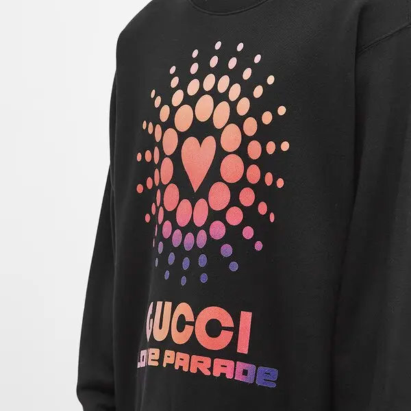 Gucci Logo Print Crewneck Sweatshirt