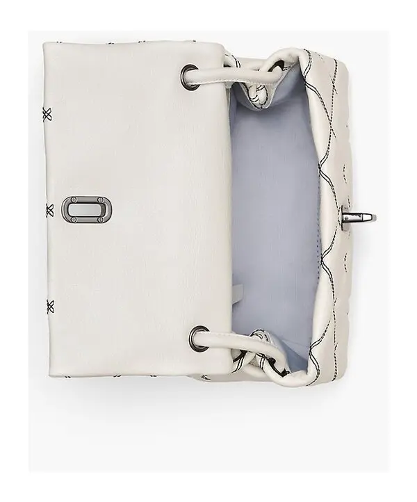 Marc Jacobs Mini Dual Quilted Shoulder Bag - White