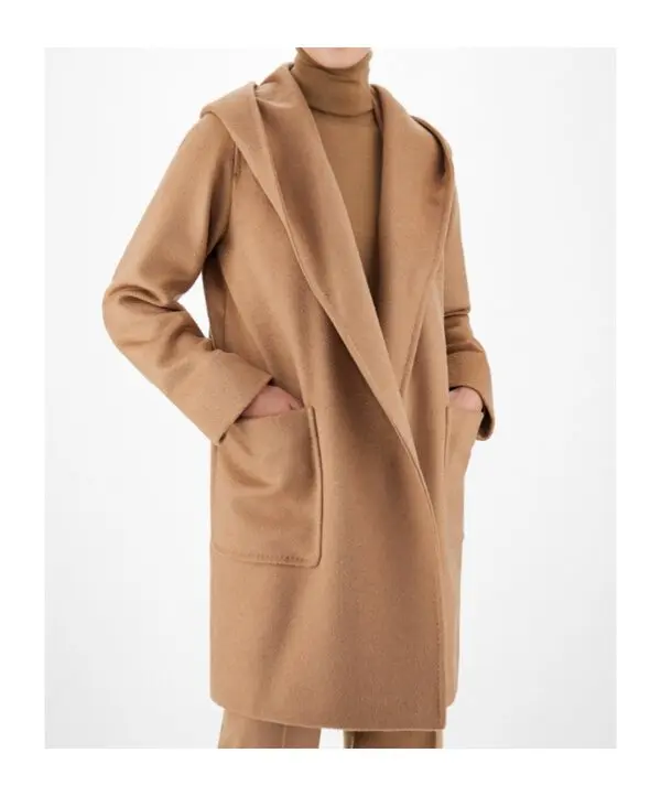 Max Mara Belted Long-sleeved Coat - Camel