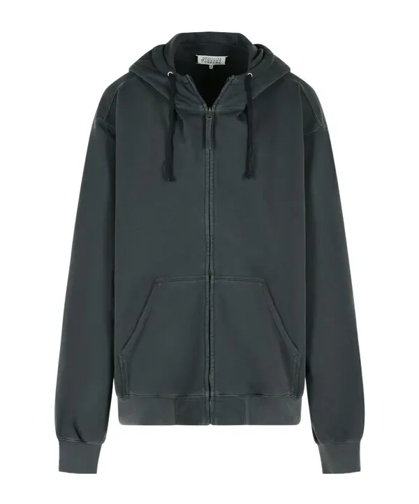 MAISON MARGIELA Numeric Logo Hoodie - Grey