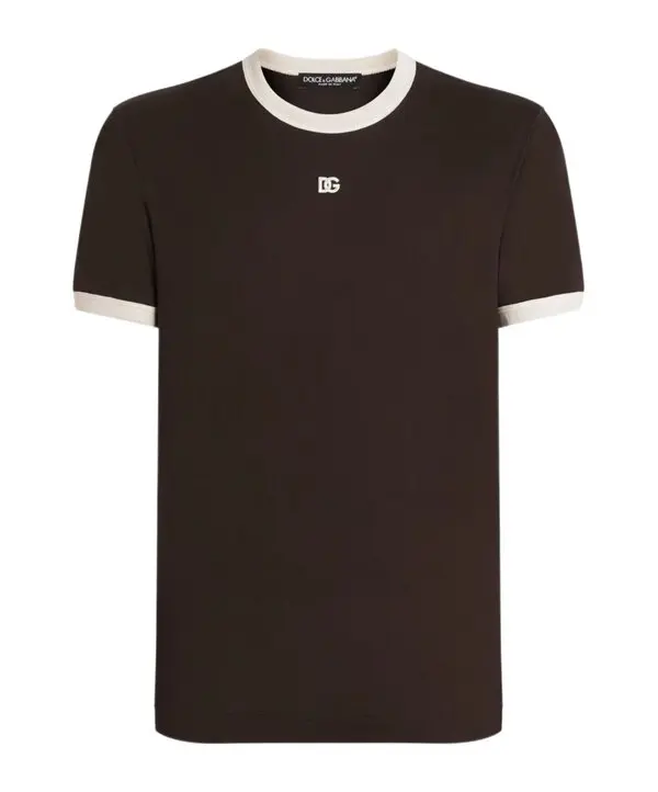 Dolce & Gabbana Logo-embroidered T-shirt